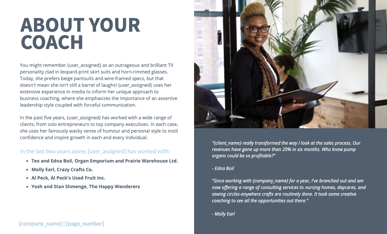 Executive Coaching Proposal Template | Proposify